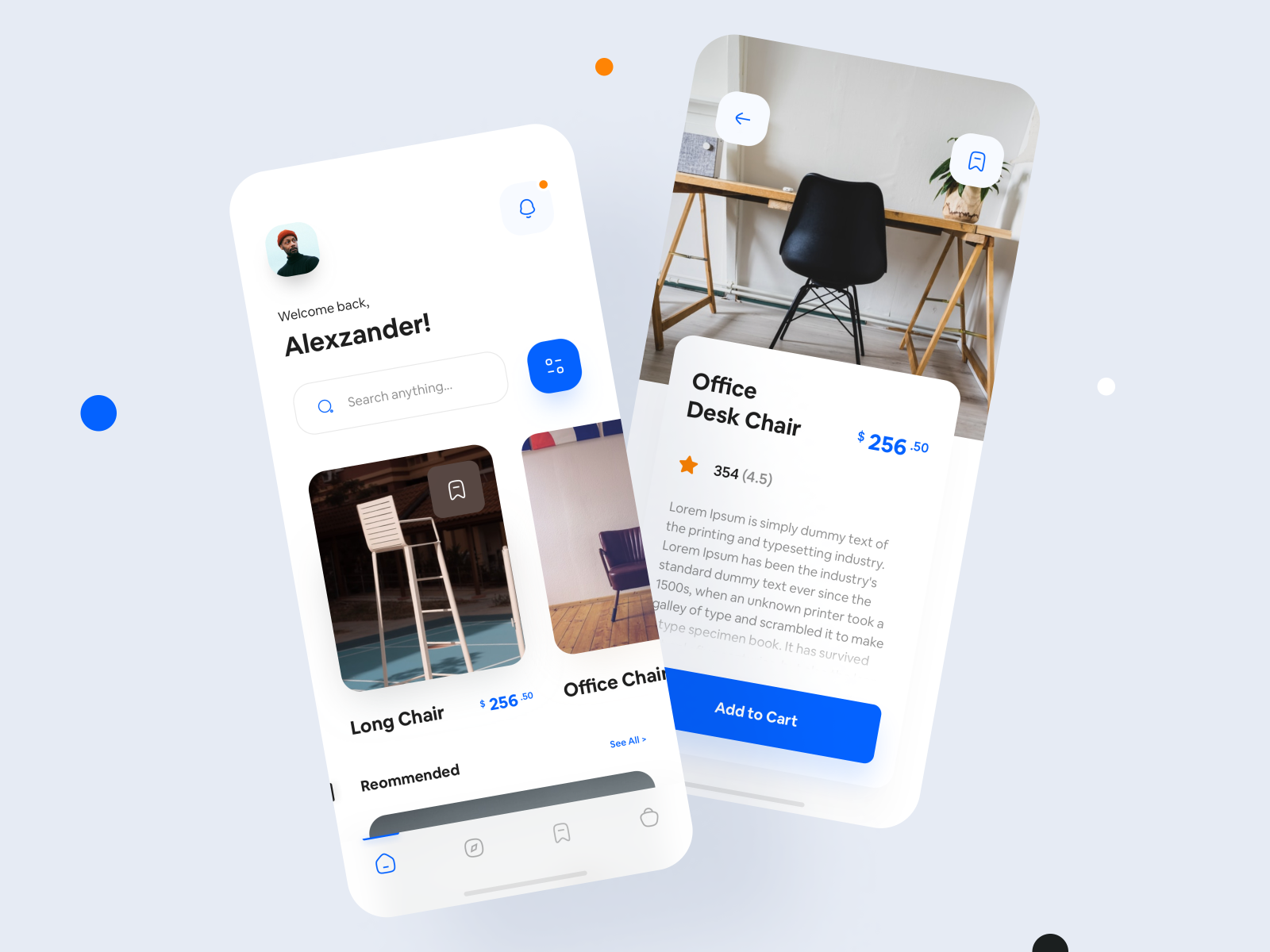 Chair Product App Ui Design By Utsav K On Dribbble