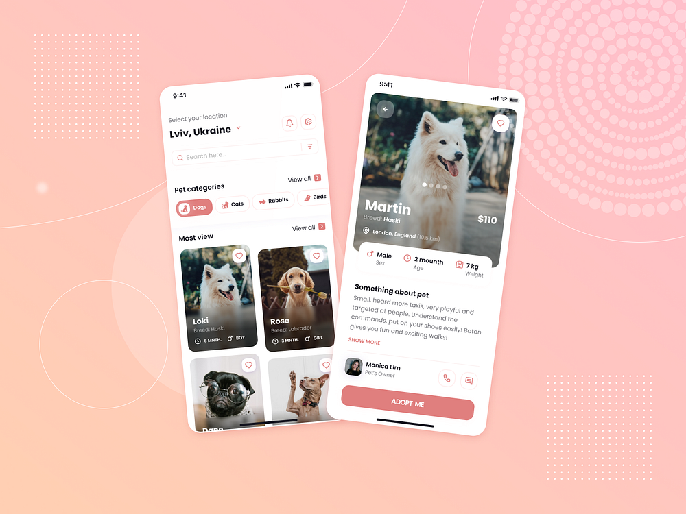 Pet Store App designs, themes, templates and downloadable graphic ...