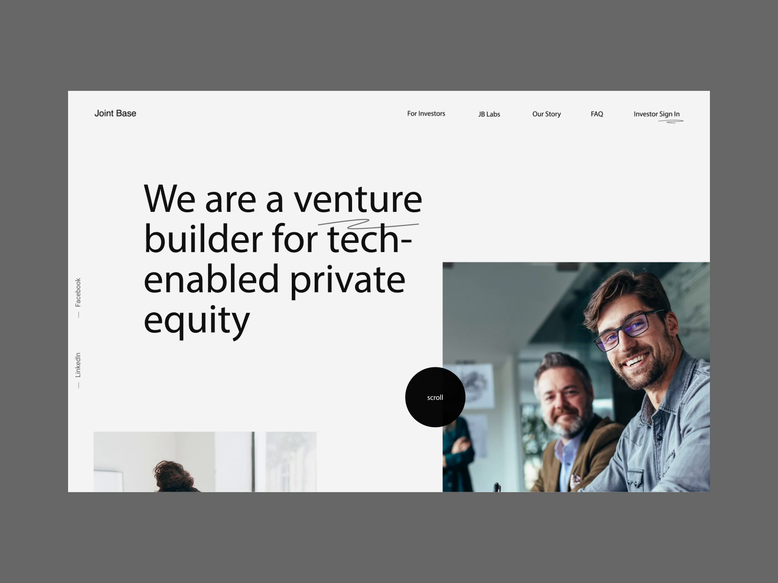 Venture builder website interaction by Vera Sprenne for Noomo Agency on ...