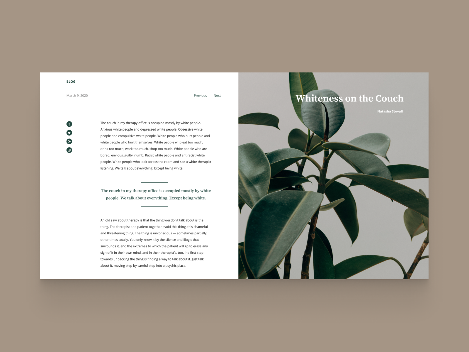 Blog design by allie.indesign on Dribbble