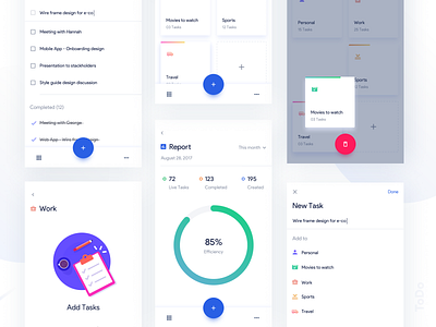 Tasks App by Aura on Dribbble