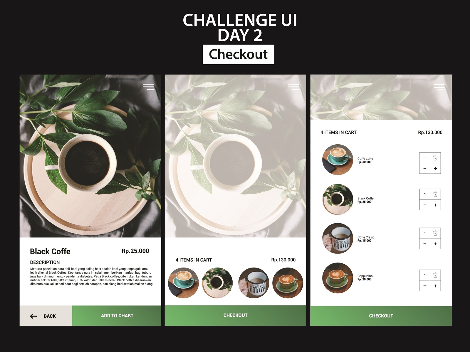 Challenge UI - Checkout by Endah Porwanti on Dribbble