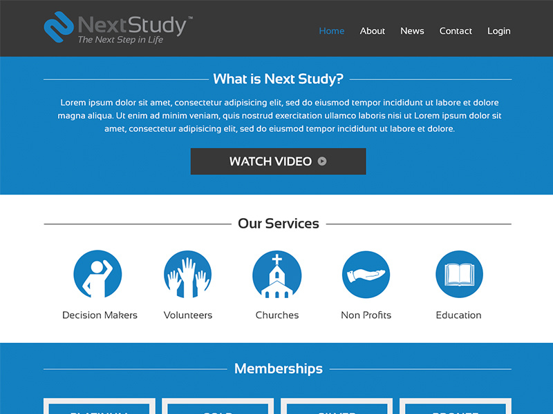 Next Study Website by Kathleen Lilley on Dribbble
