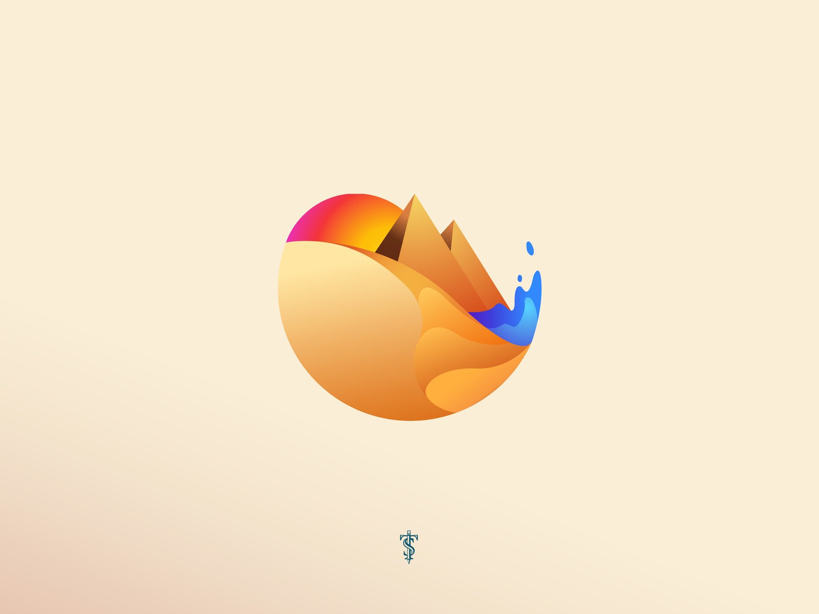 Sand dune logo by TKRDZN on Dribbble