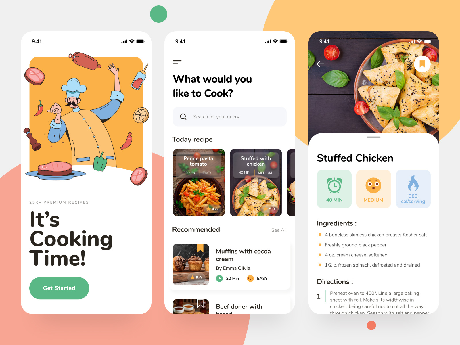 Cooking Recipe App by Dwipo Prawiro for SLAB Design Studio on Dribbble