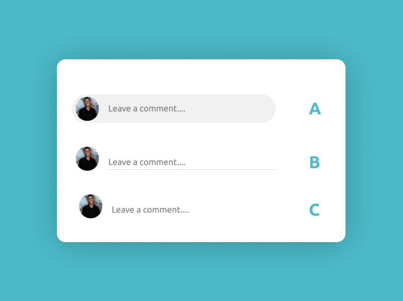 Comment Box by Eugene Ebere on Dribbble