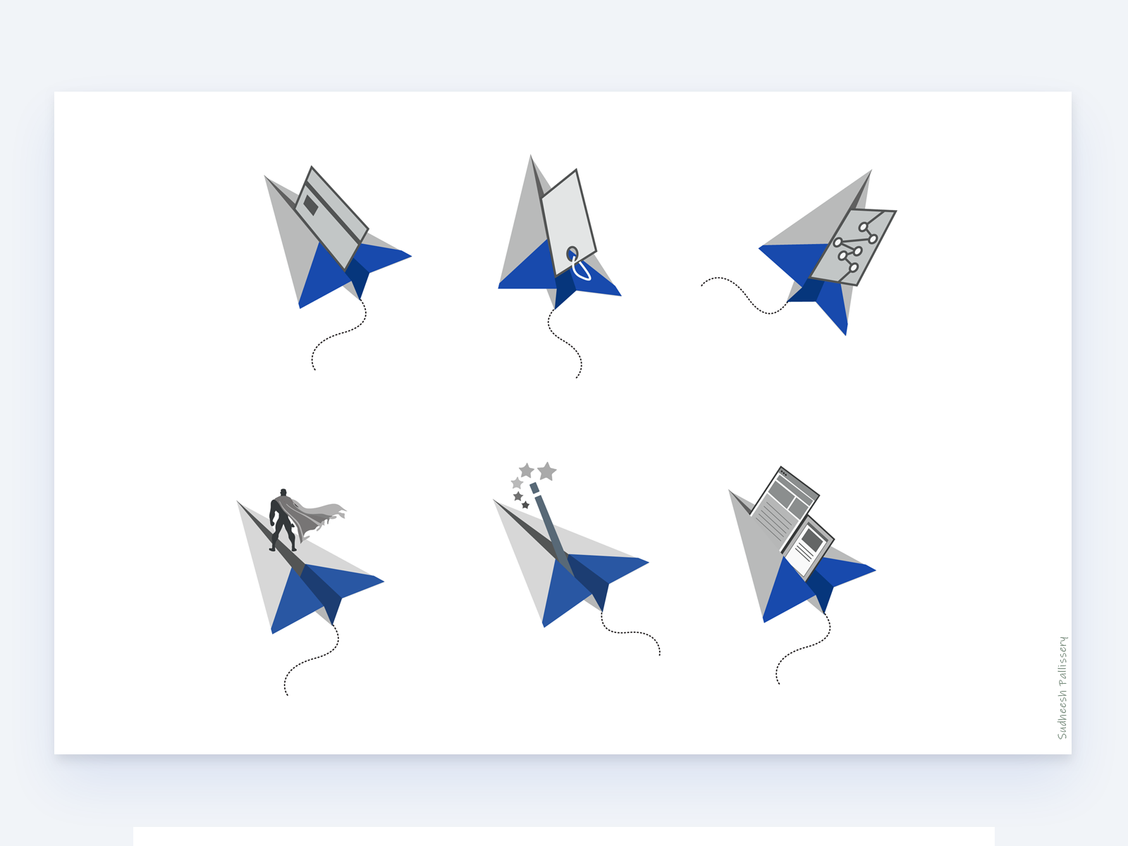 Flying Icons by Sudheesh pallissery on Dribbble