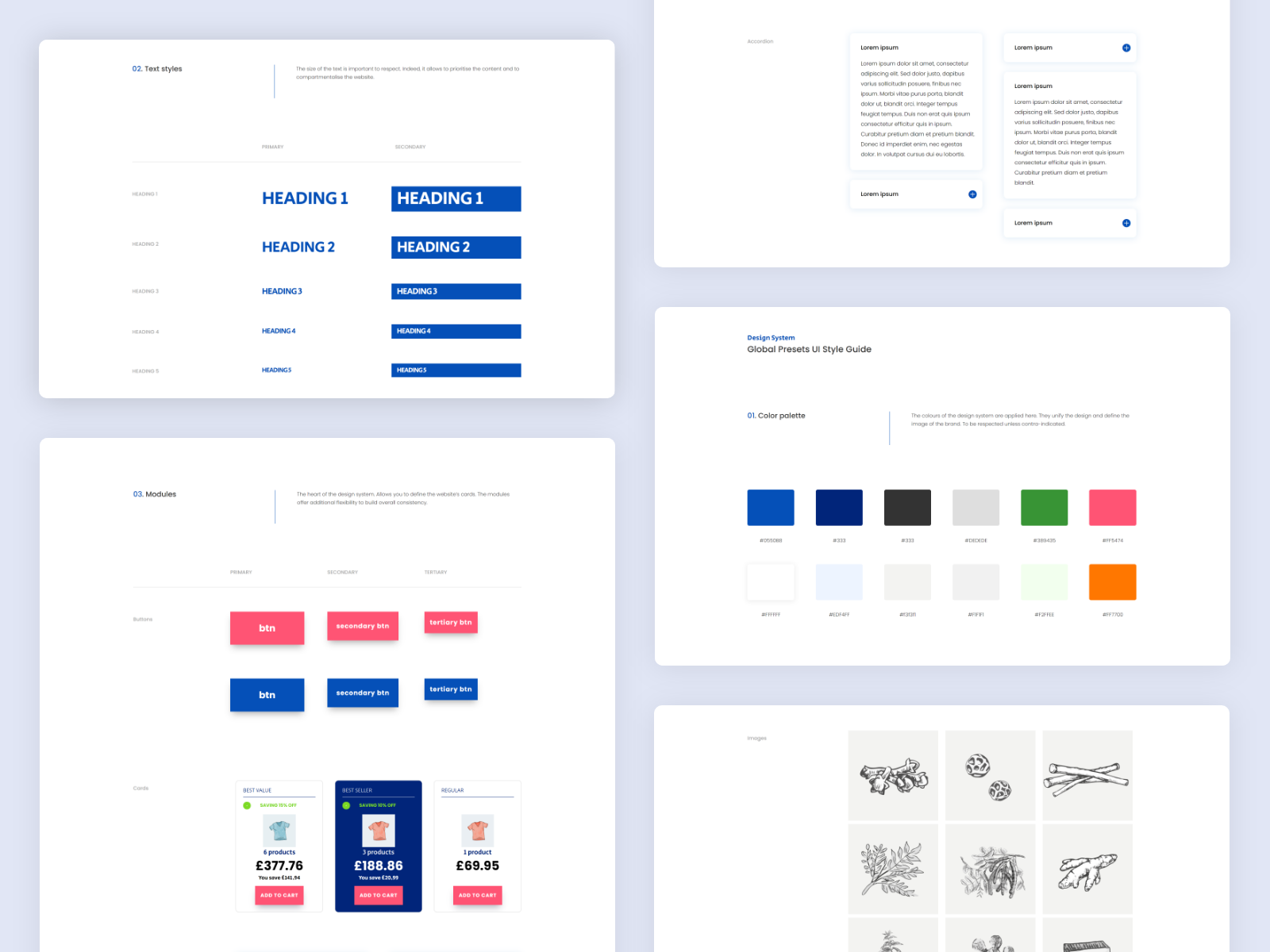 Divi design system modules by Nicolas on Dribbble