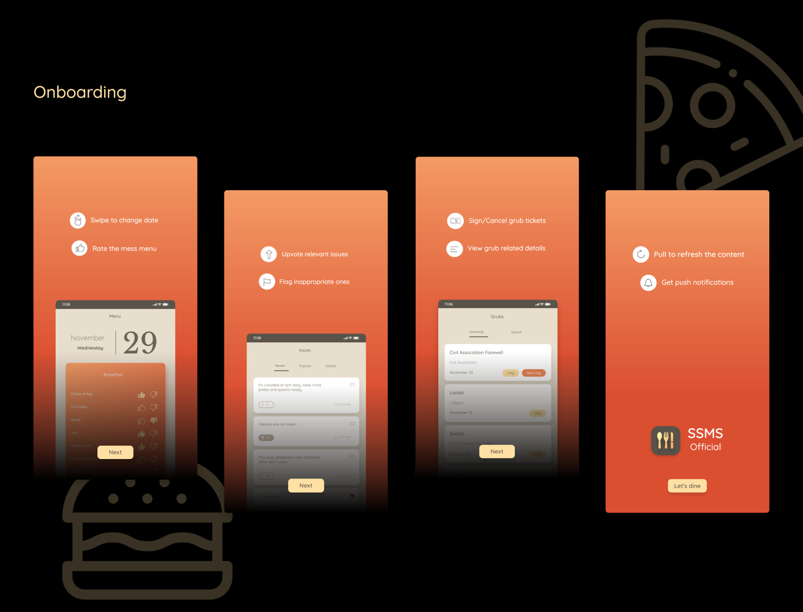 Onboarding - Food service application by Pratik Bachhav on Dribbble