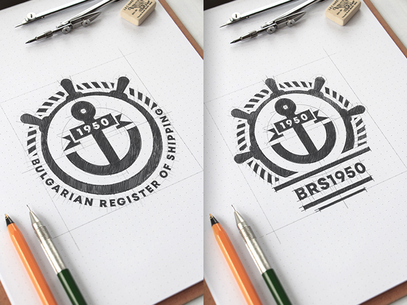 BRS Logo-Sketches1-2 by Brainy Works Logos on Dribbble
