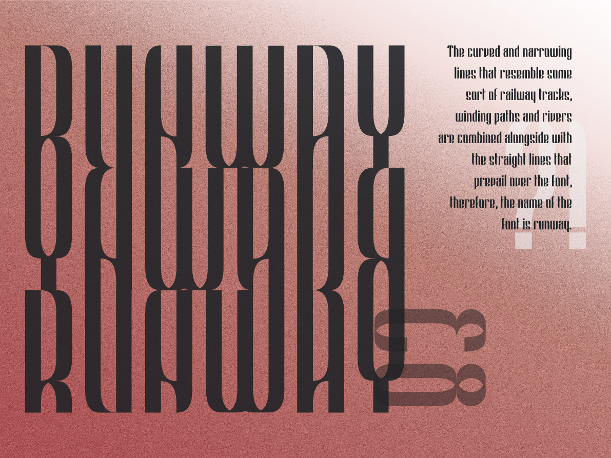 Font Runway by Orinta Kasparaviciute on Dribbble