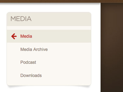 Clean Sidebar by Bill Jones on Dribbble