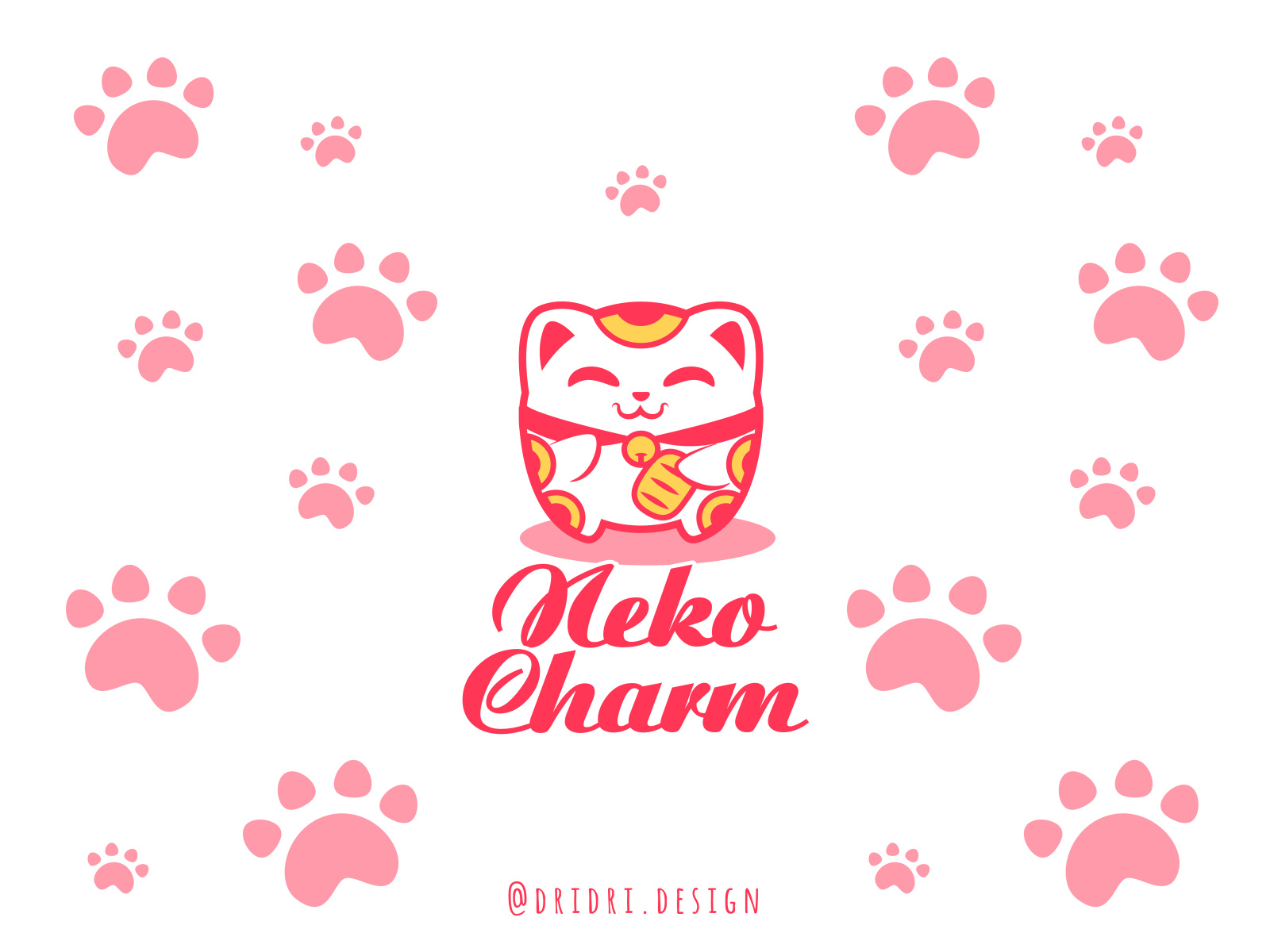 Neko Charm Logo by Indriani on Dribbble