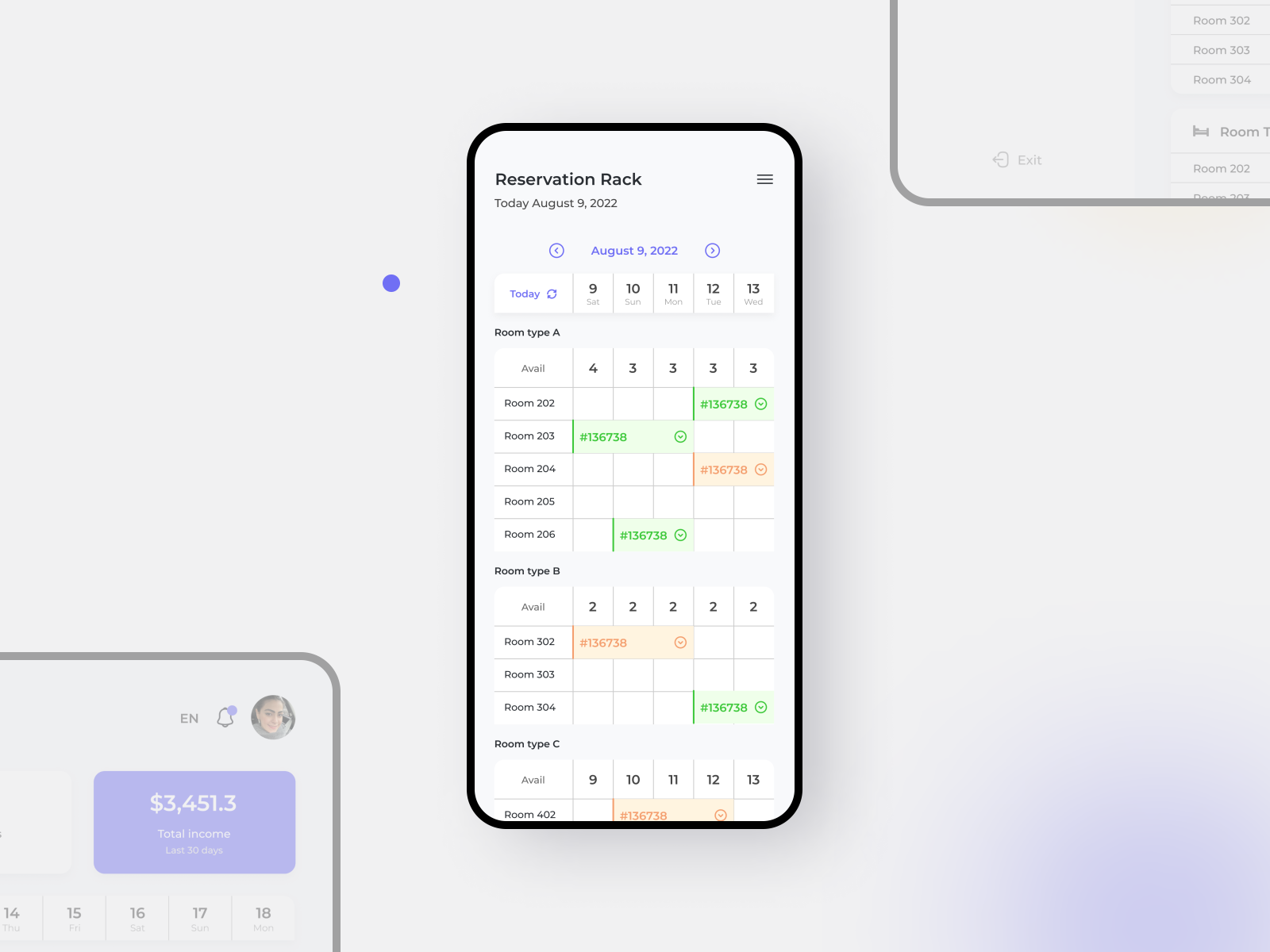 Reservation Table by Leila Azimi on Dribbble