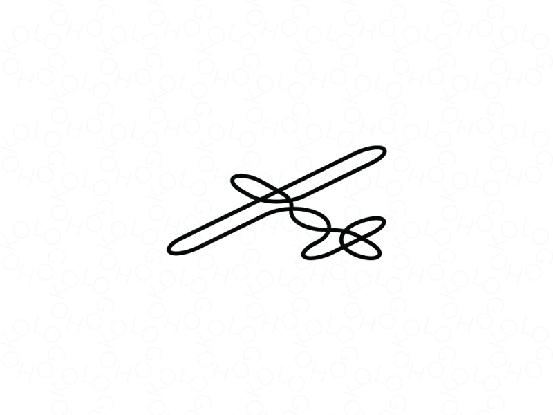 Plane line Logo by LOGOHOKO on Dribbble