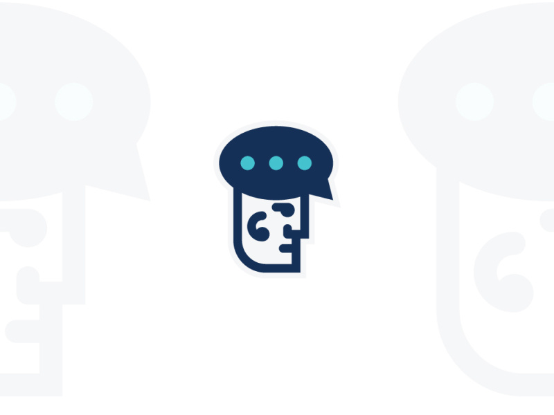 Message man logo by LOGOHOKO on Dribbble