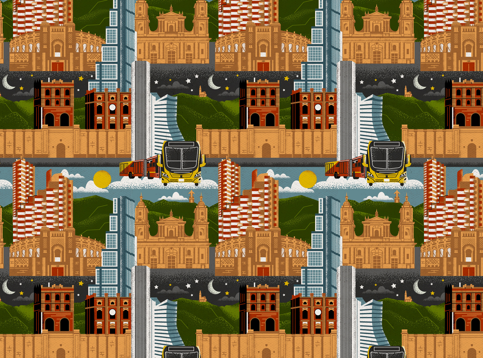 Bogotá (Col) Pattern by German P. Díaz on Dribbble