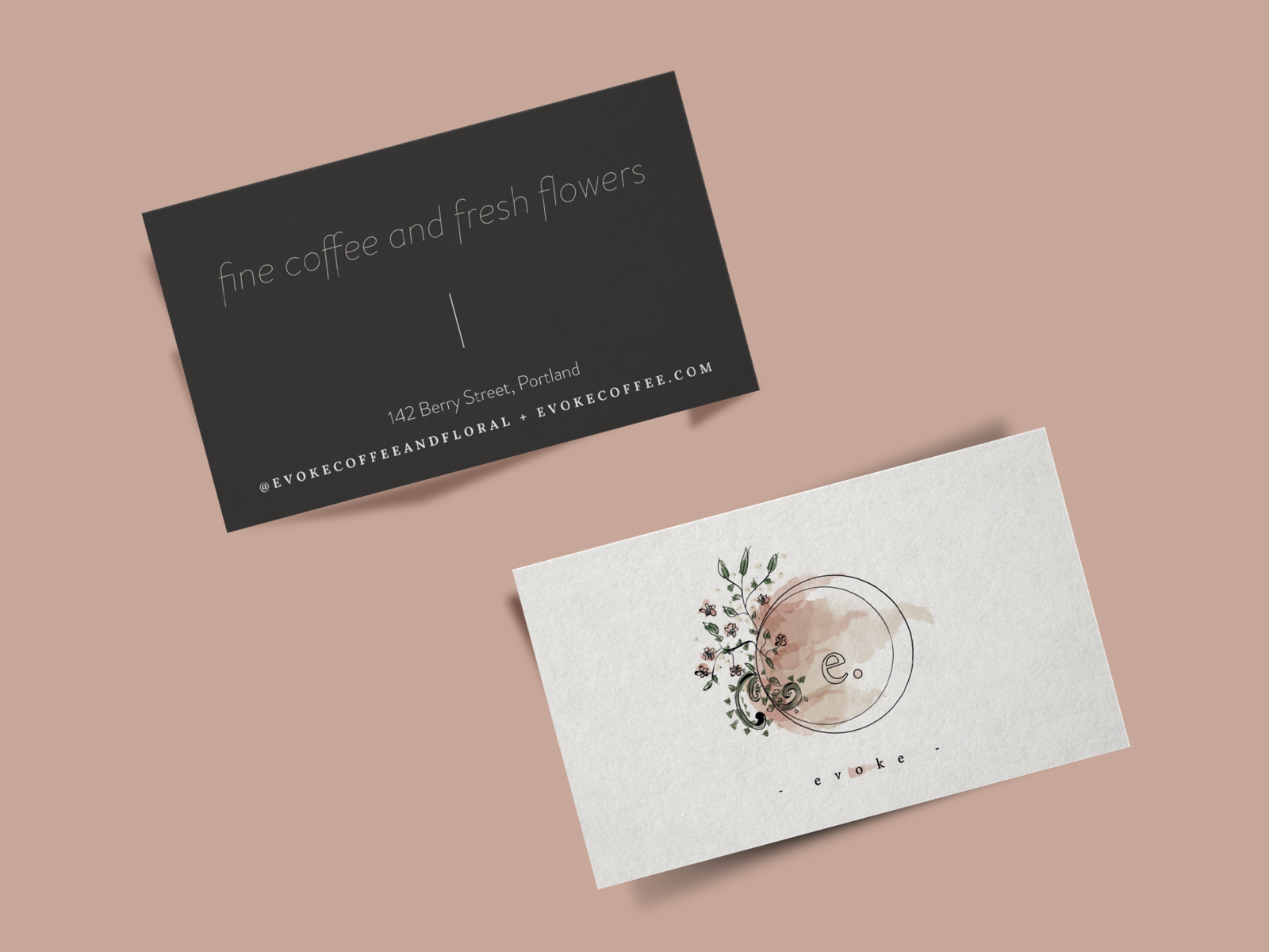 Feminine business card design by Chelsea Blackwell on Dribbble
