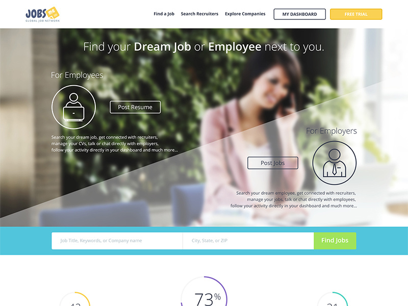 JobsMe - Global Job Network by Millan Brankovic on Dribbble