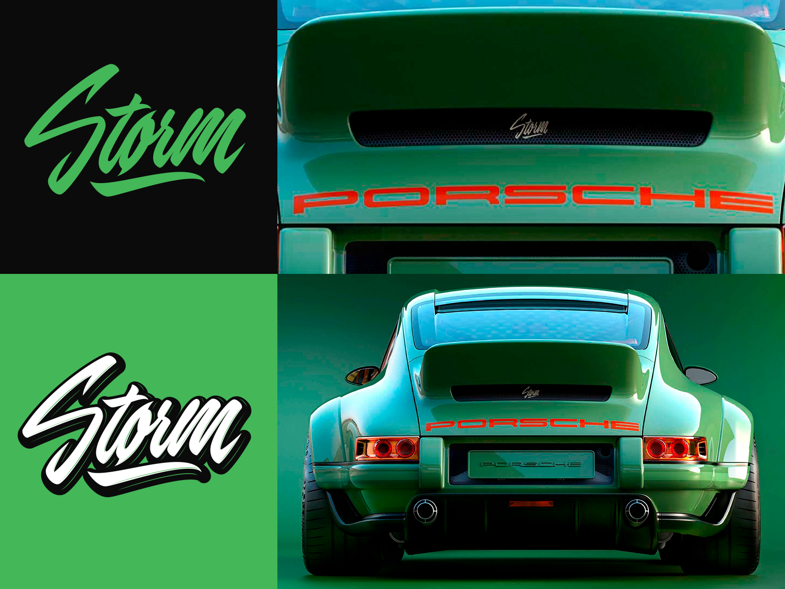 Storm - Logo for Porsche-tuning company by Yevdokimov on Dribbble