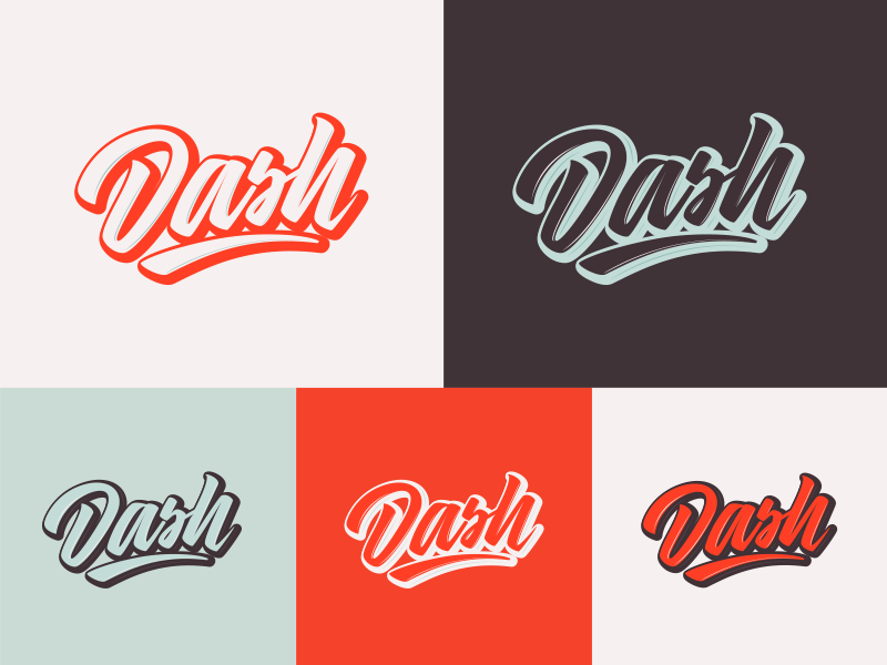 Dash - Lettering for Dash Creative Strategy by Yevdokimov on Dribbble
