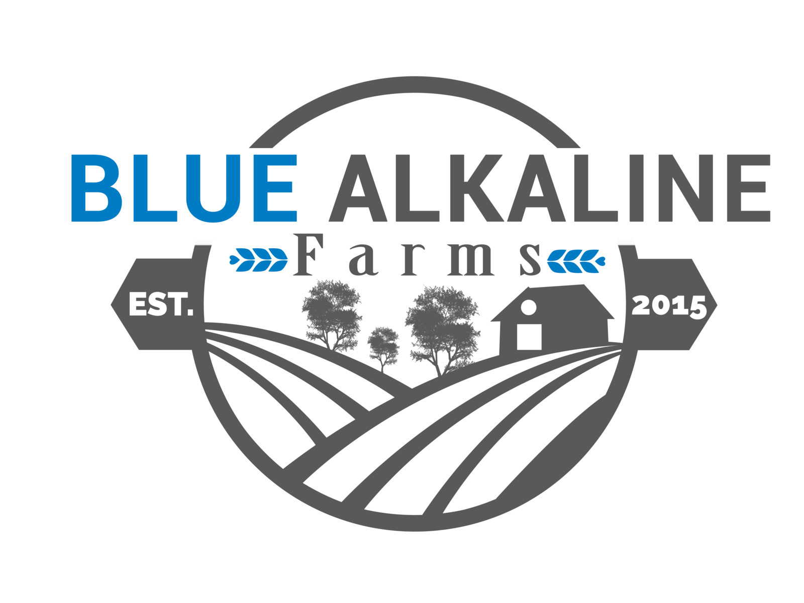 Farm Blue Logo by Mrinal Kanti Dey on Dribbble