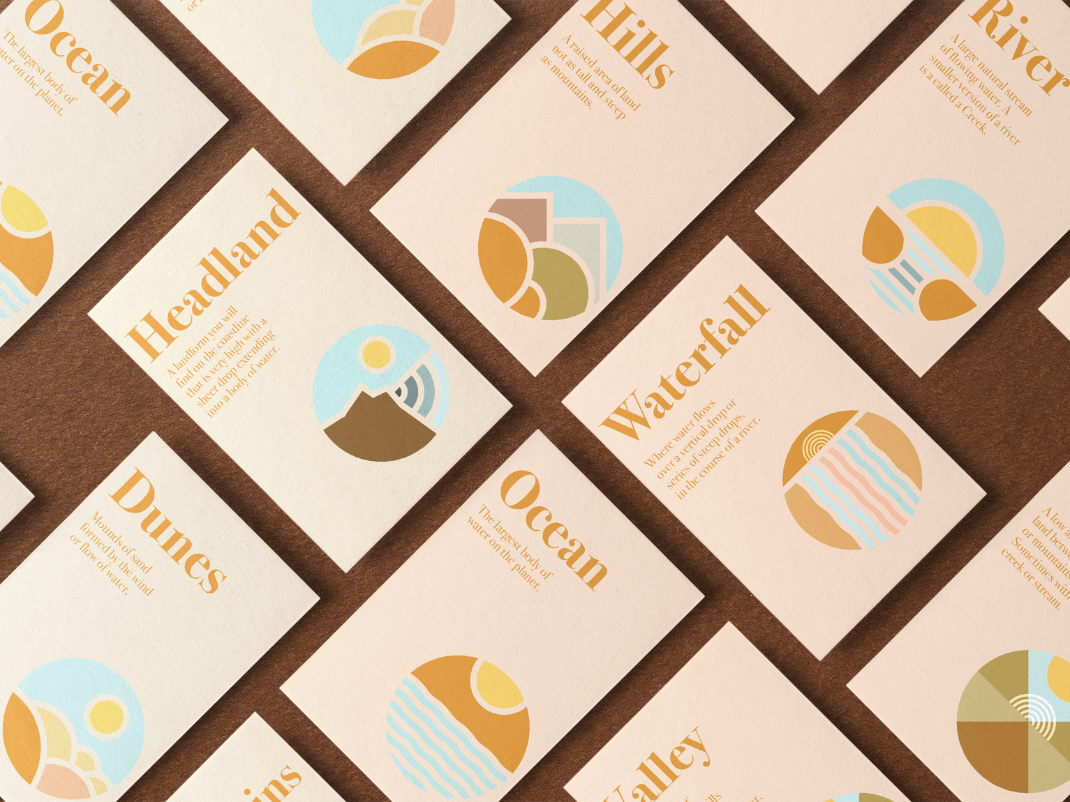 Landmark Identification Cards by John Bresciani on Dribbble