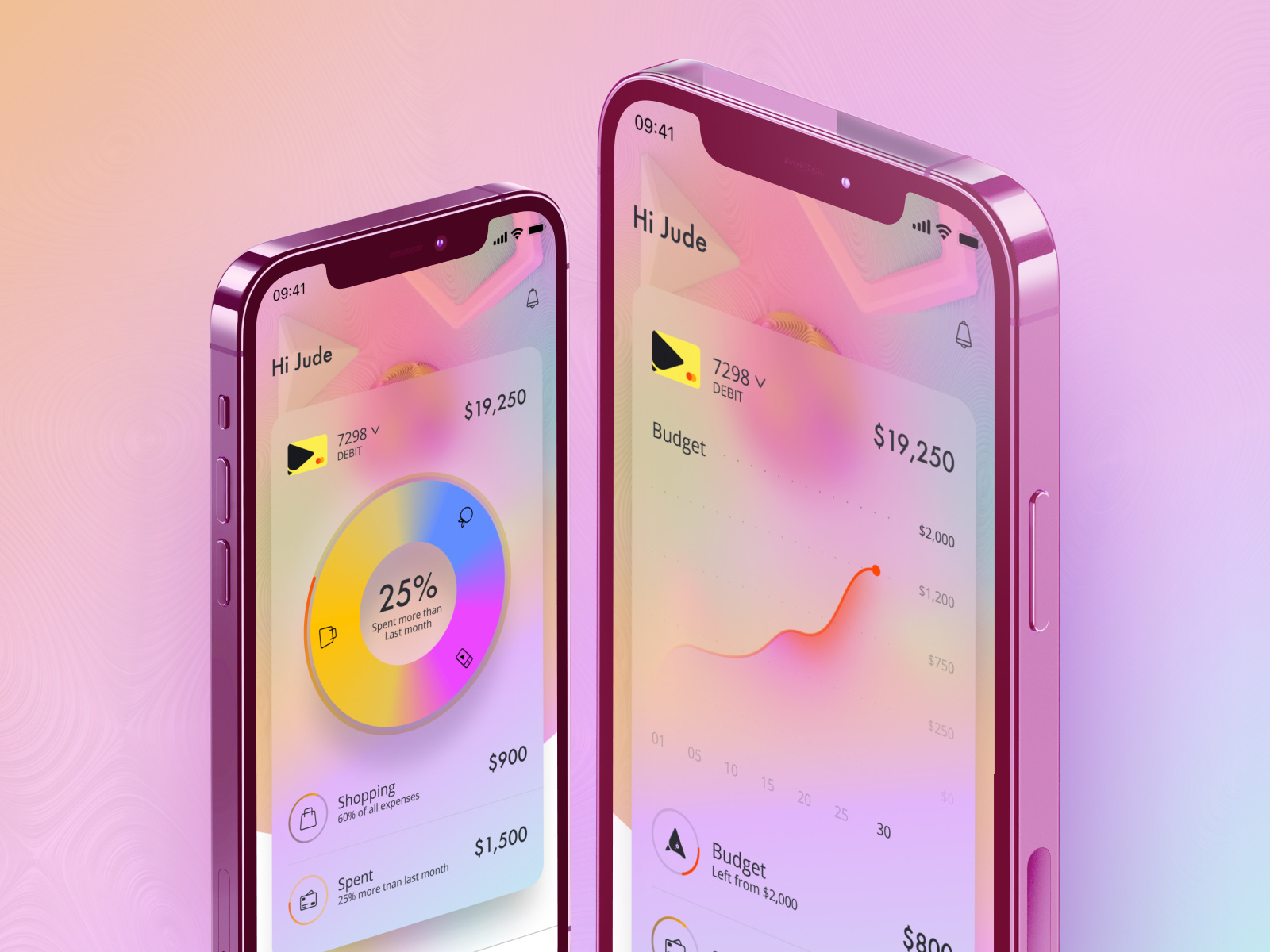 Digital debit card by Sergei Zhukov on Dribbble