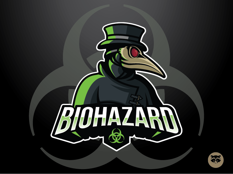 Biohazard Mascot logo by Guido Raccoon on Dribbble