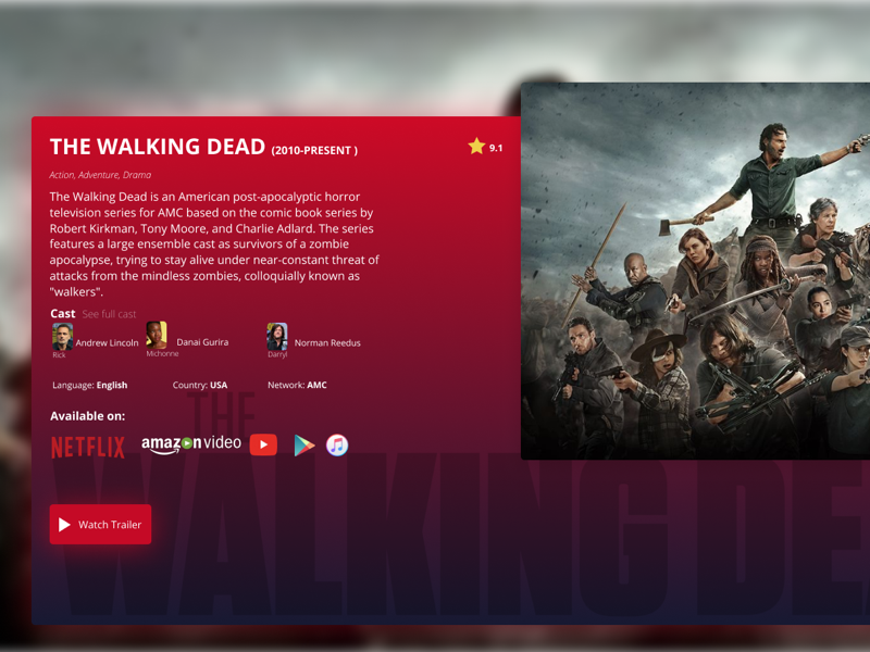 TWD by Nicole Follins on Dribbble