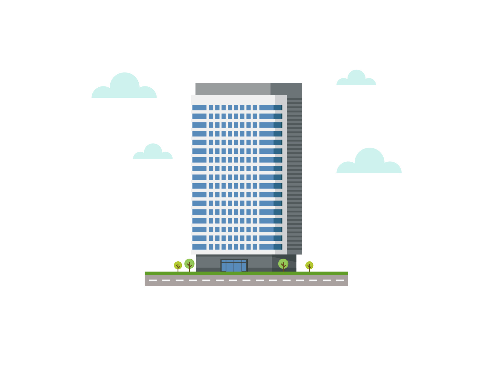 Office Building 👇 by Graphic Mall on Dribbble