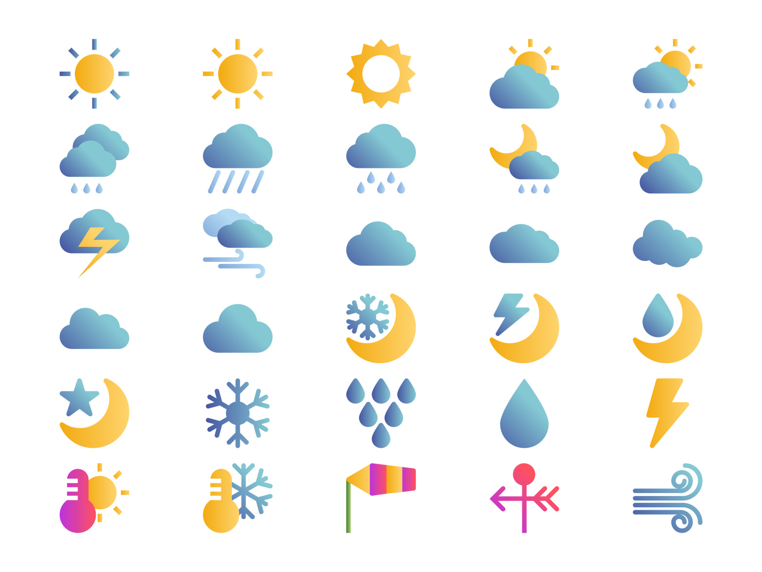 Weather by Graphic Mall on Dribbble