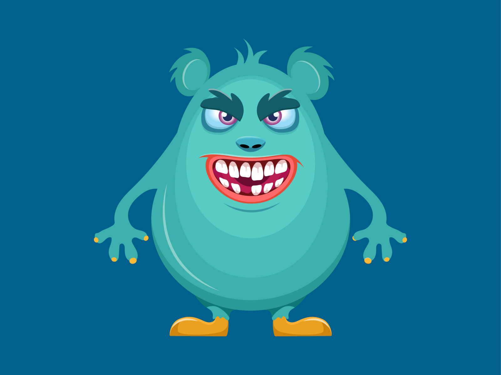 Monster Cartoon by Graphic Mall on Dribbble