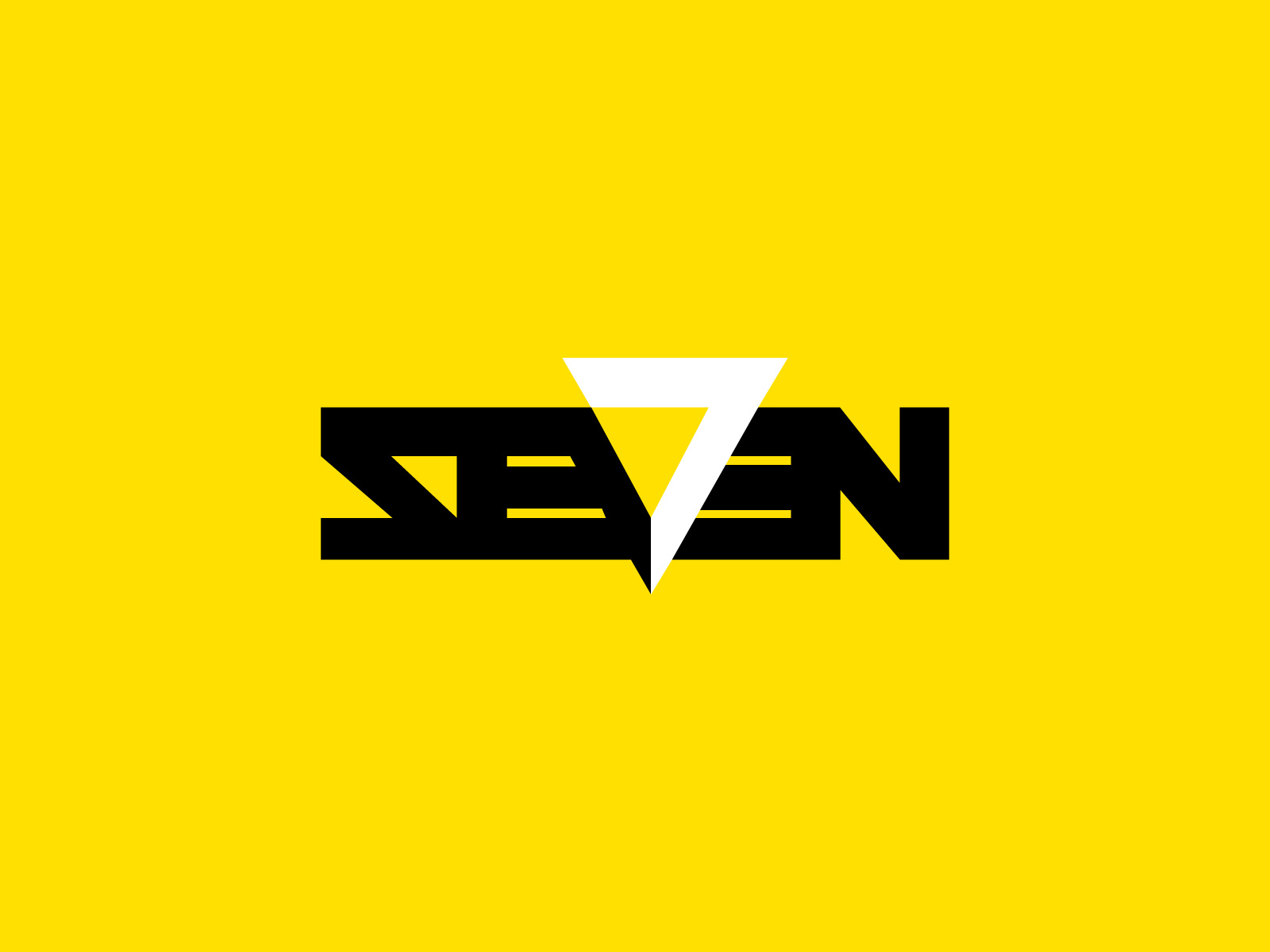 seven logo by Vinoth Babu on Dribbble