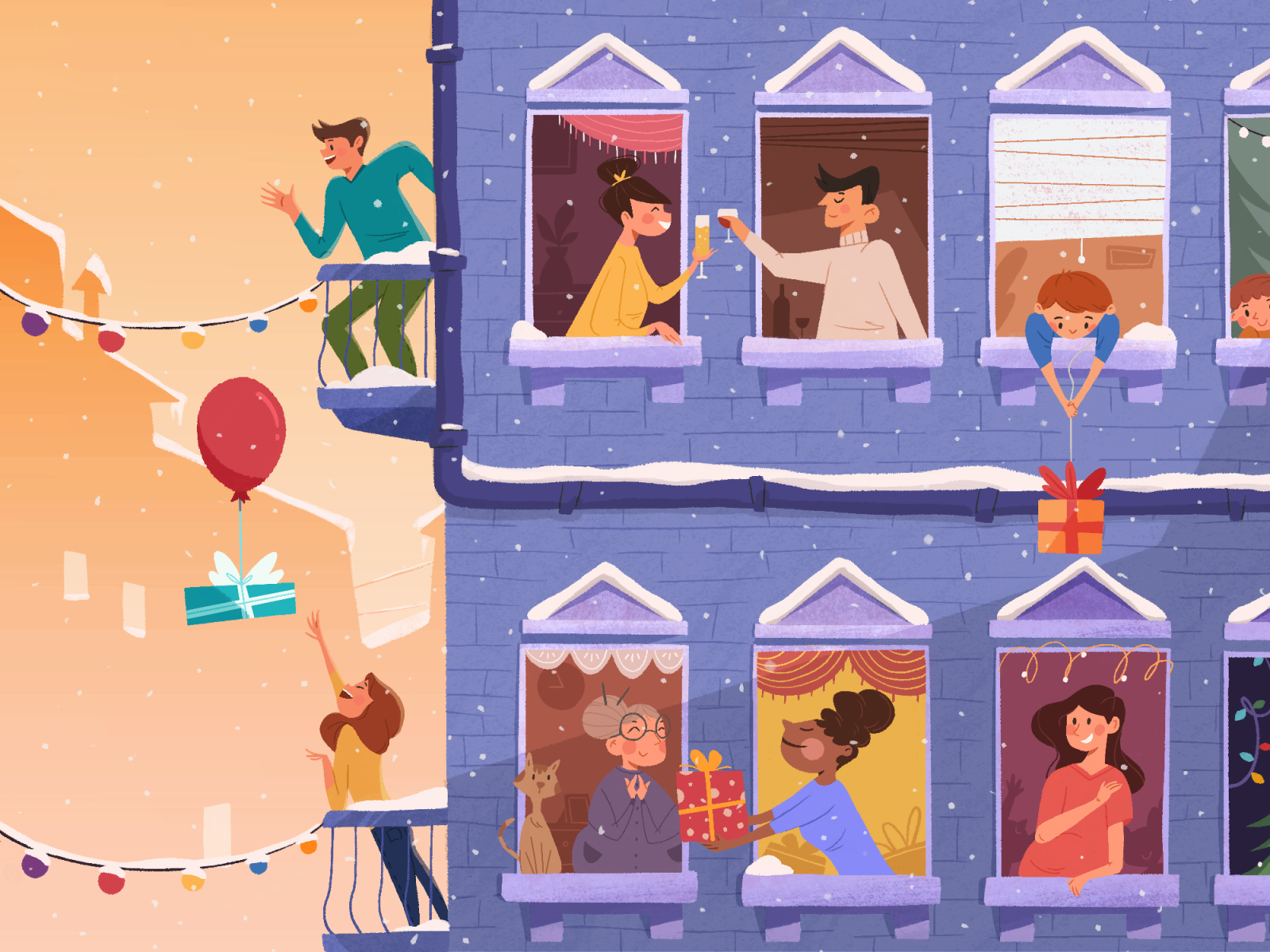 Quarantine Christmas by Aliaga Mirguseinov for Stepdraw on Dribbble