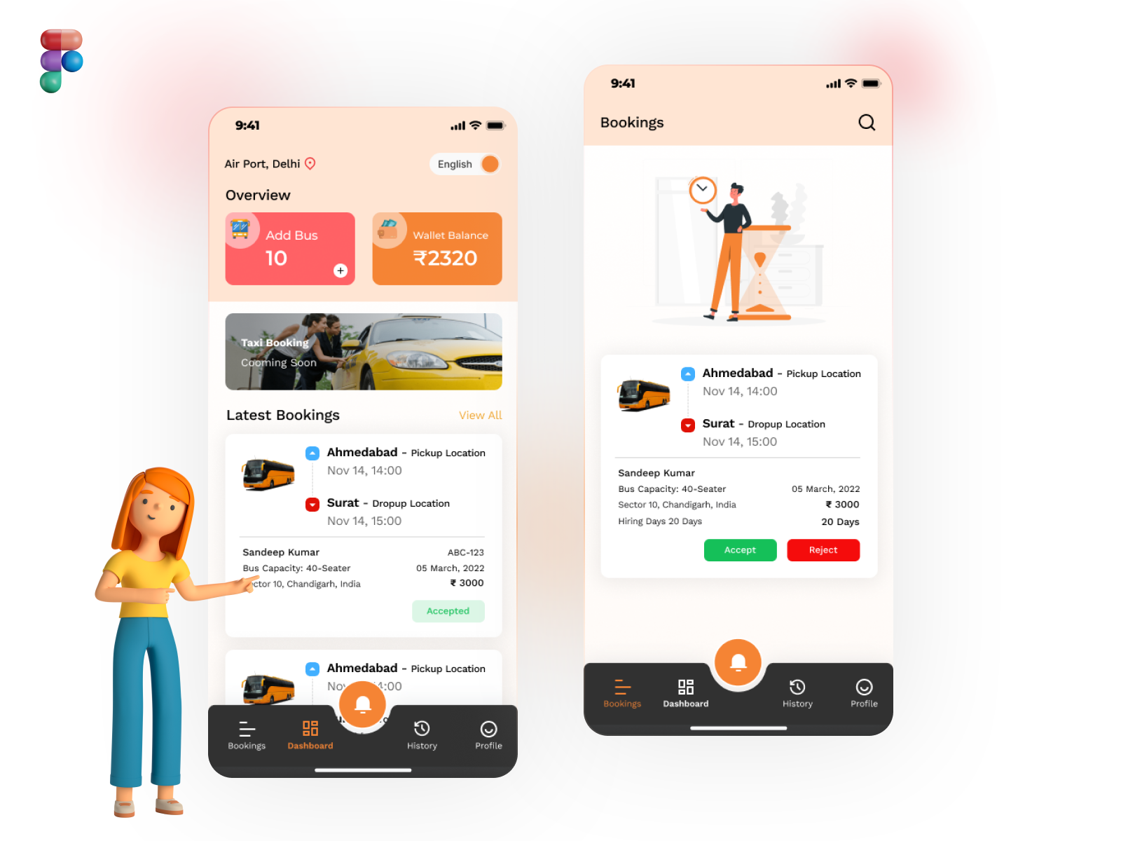 Booking Agency App by Ankit Gajera on Dribbble