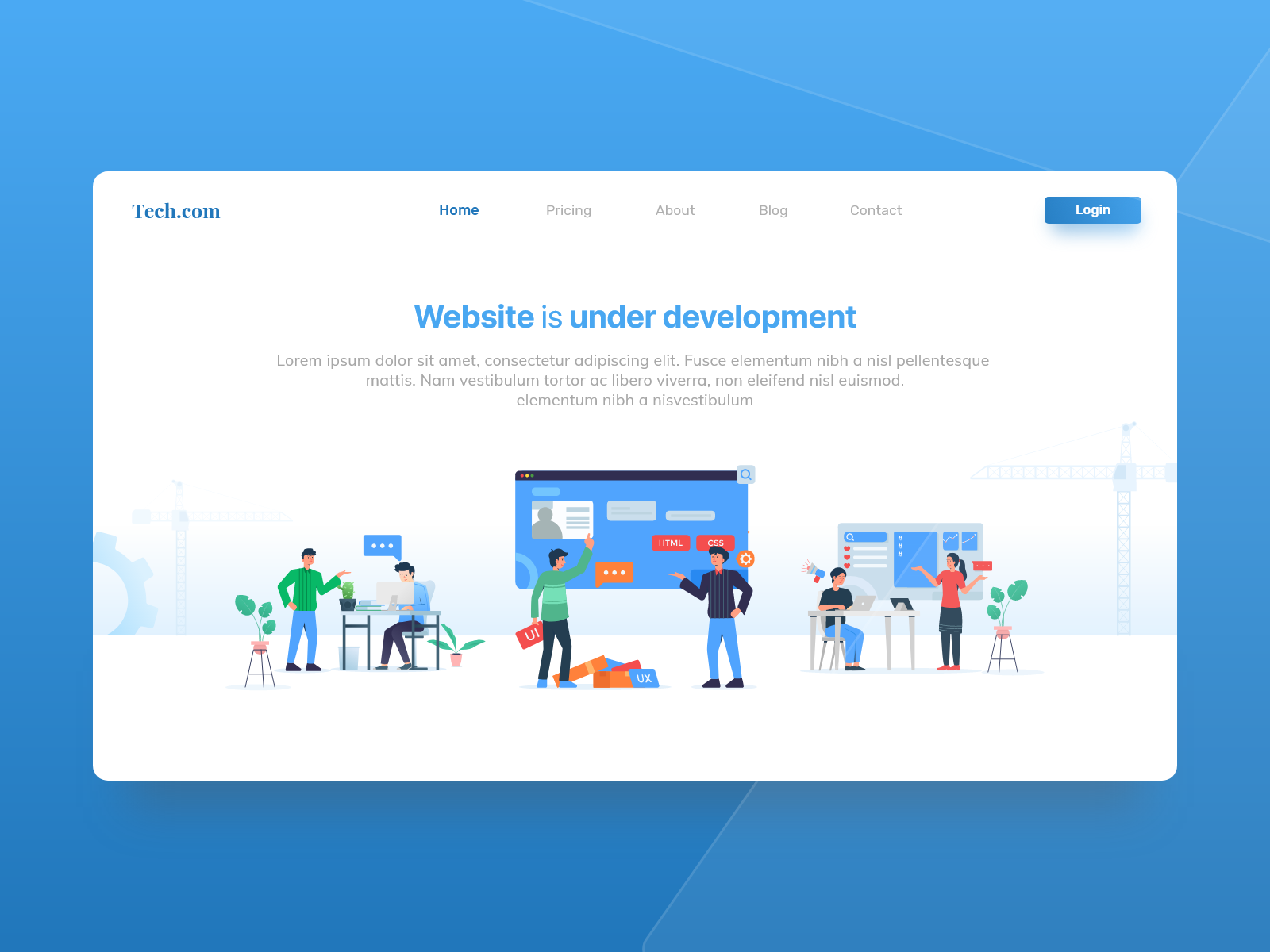 Web is under development by Jehan Sangkakala on Dribbble