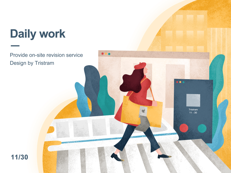 daily work by Tracy Mei on Dribbble
