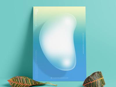 Poster design - Gradients (Light) by Farhan Rao on Dribbble
