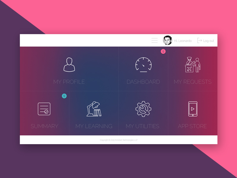 Gradient Tiles Dashboard Design By Praveen Kumar On Dribbble 
