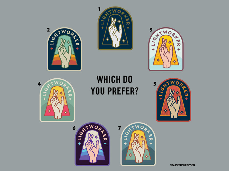 Lightworker Patch concepts by Jeff Finley on Dribbble