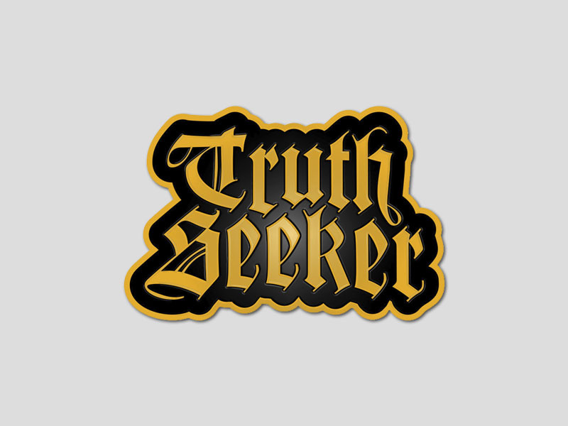 Truth Seeker Pin by Jeff Finley on Dribbble