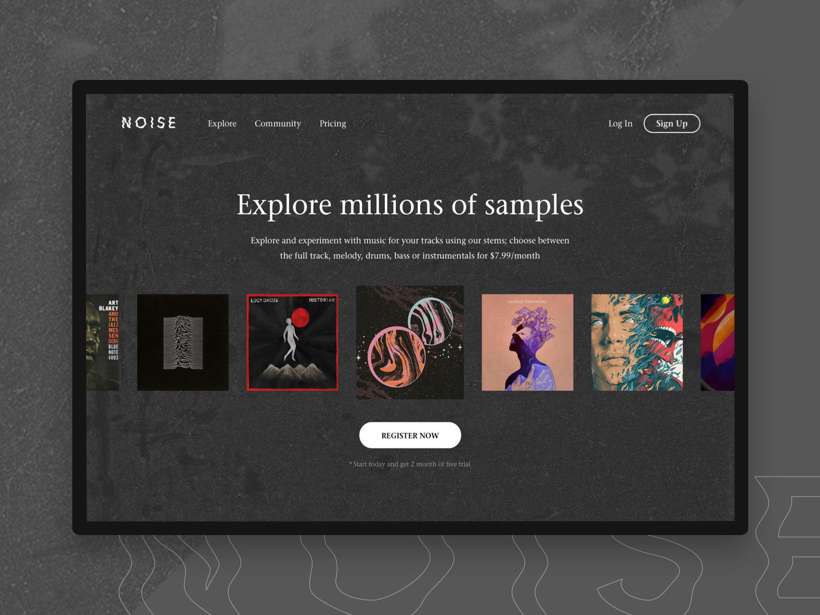 Noise UI by Gonza Moreira on Dribbble