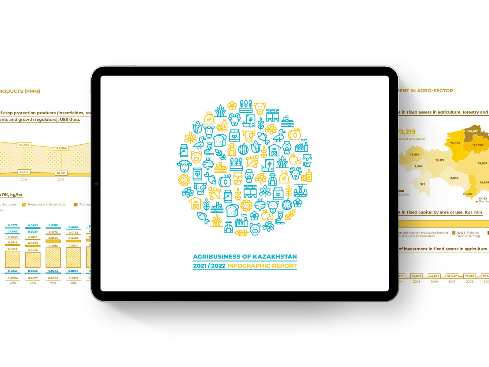 Infographic Report by Mari Kupriian on Dribbble