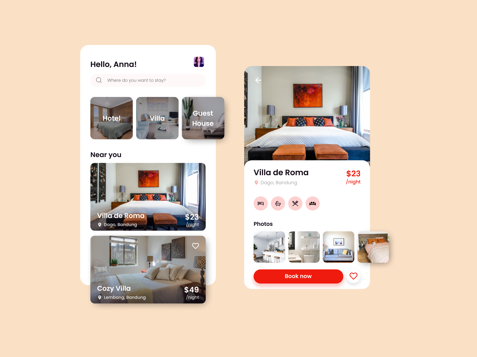 Stay Finder App by Wita Aristawidya on Dribbble