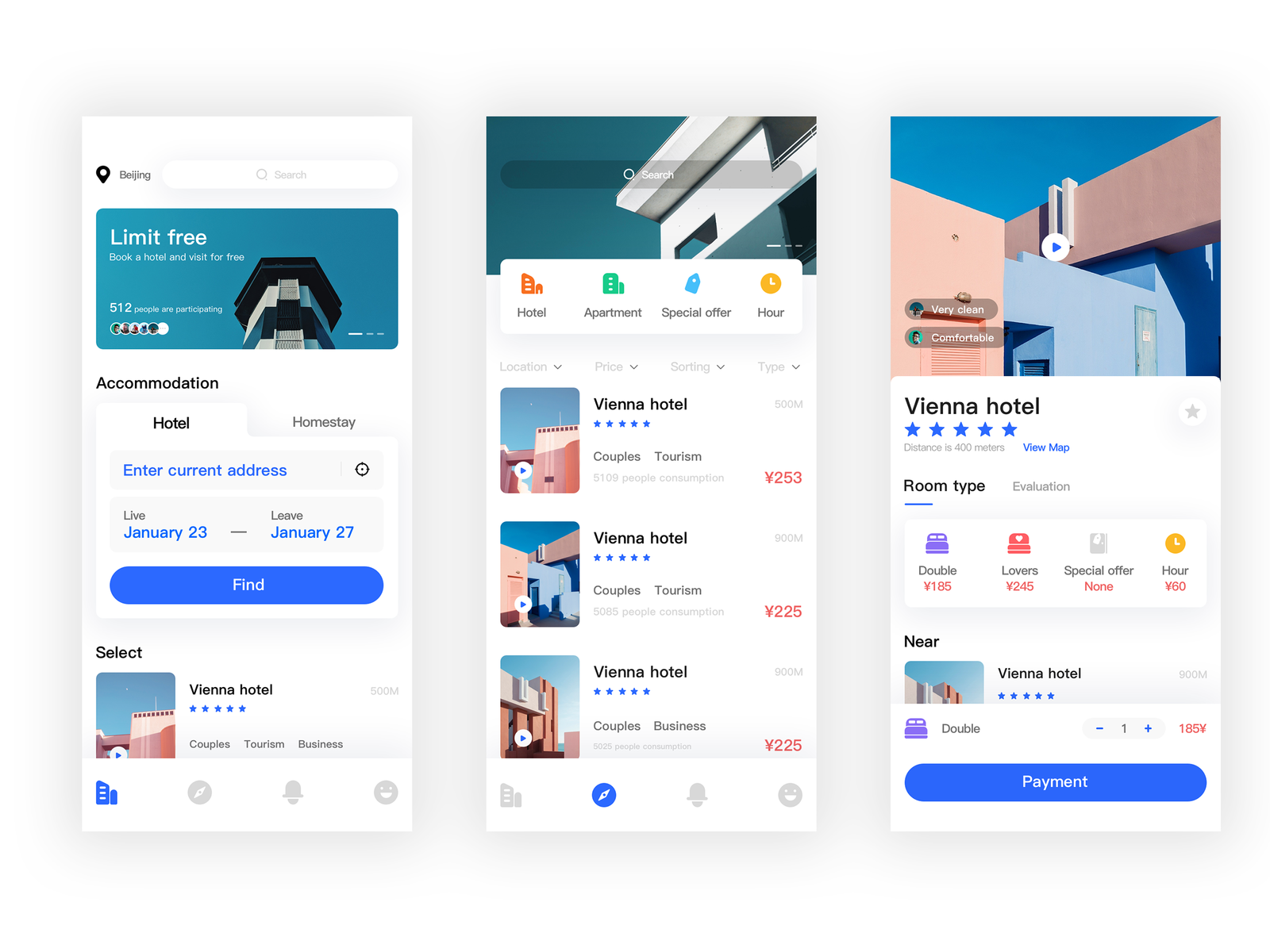 Homestay by 可乐.CN on Dribbble