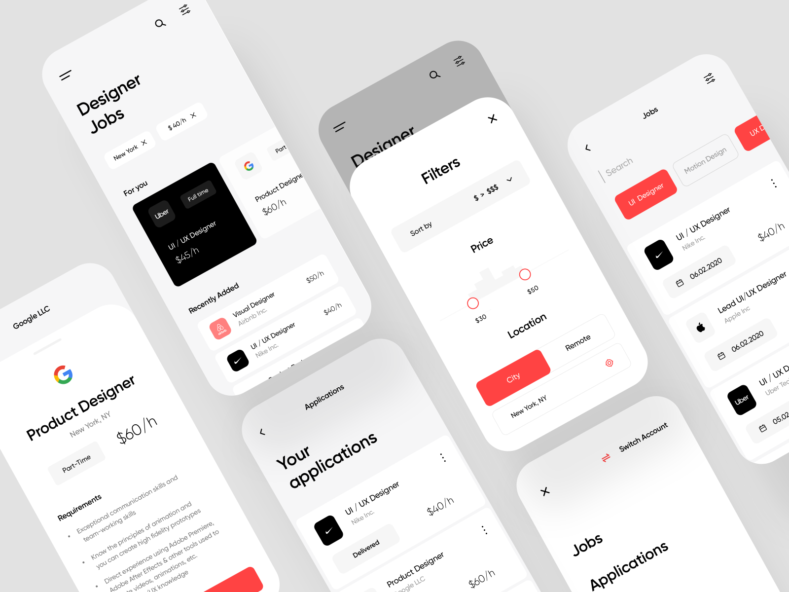 Job Finder App by Patryk Polak for INVO on Dribbble
