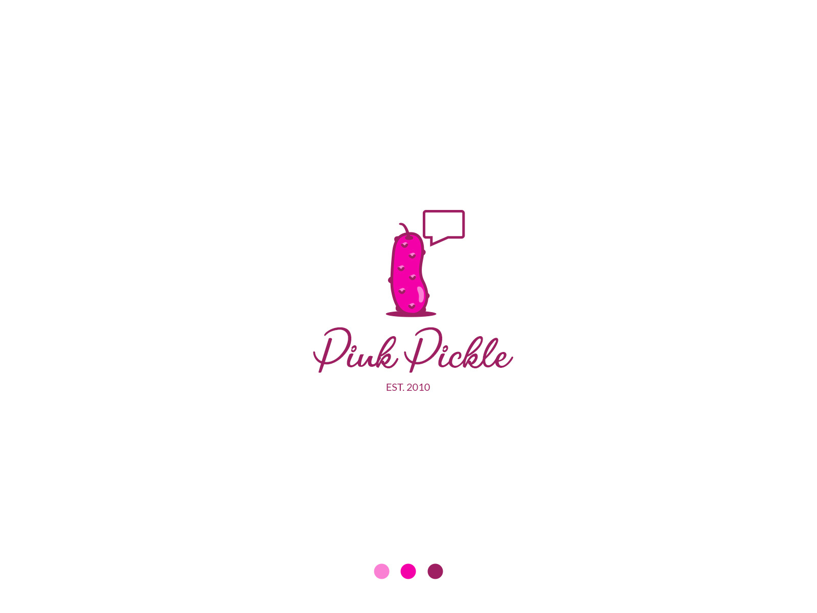 Pink Pickle logo by BLZ on Dribbble