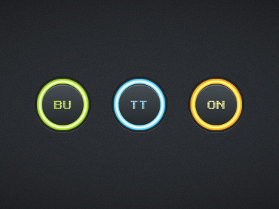 Glowing Buttons by Andrei Marius on Dribbble