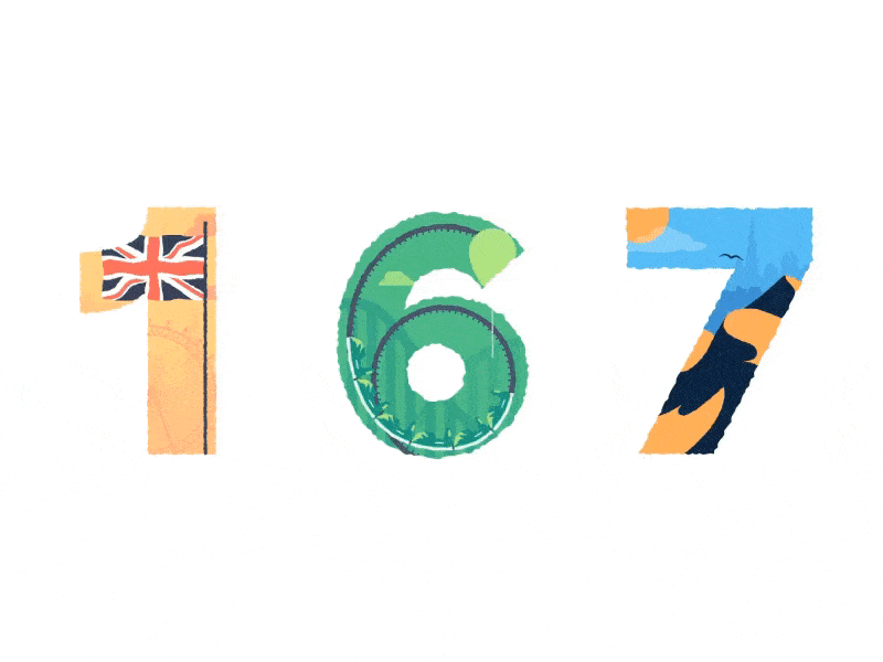 36 Days of Type - 1 6 7 by Mat Voyce on Dribbble